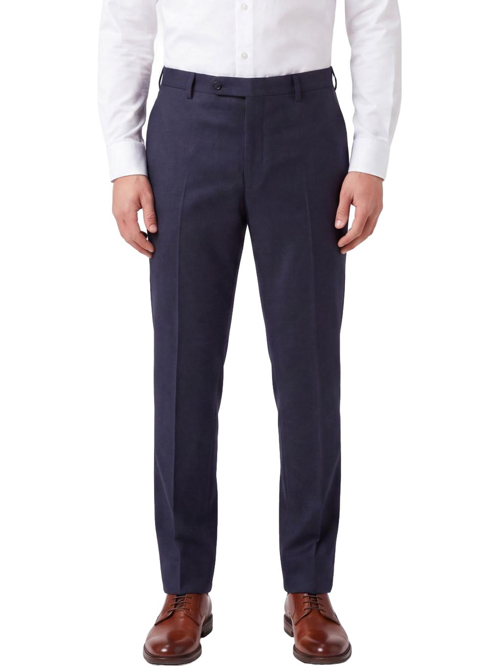 INCOTEX Incotex Slim Fit Wool Flannel Chinos with Off-Centre Closure